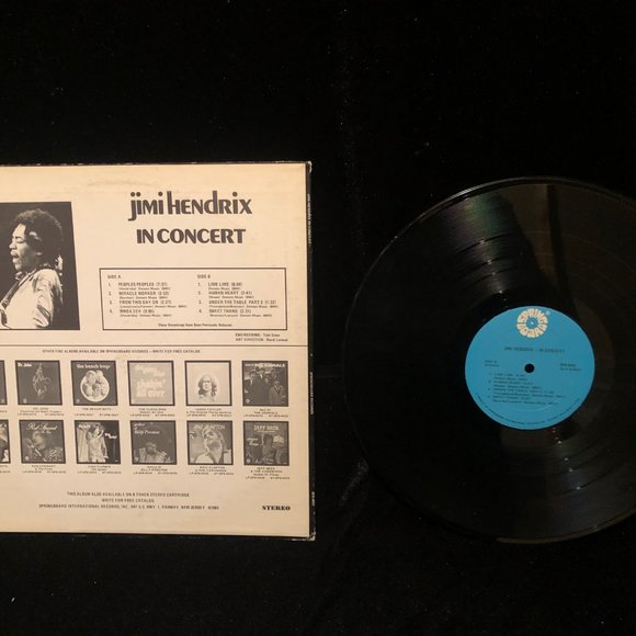 Media | Jimi Hendrix In Concert 75 White Label Lp Vinyl Record Album ...